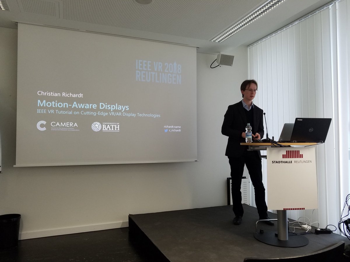 Dr Christian Richardt's Tutorial at IEEE VR 2018 - CAMERA